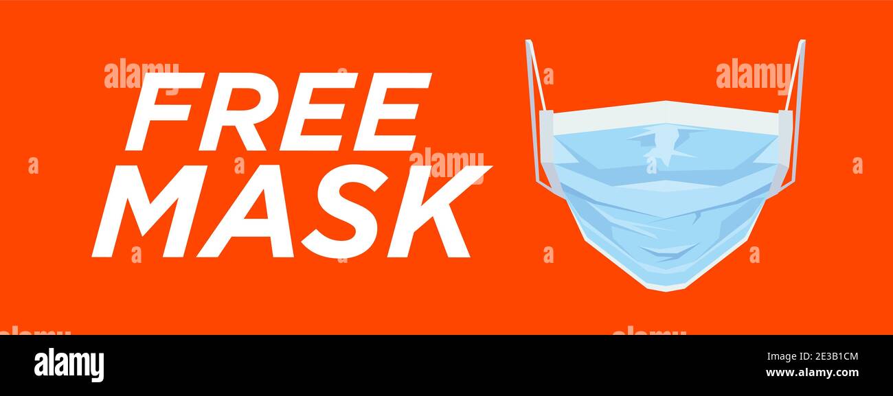 free mask modern web banner vector illustration Stock Vector Image ...