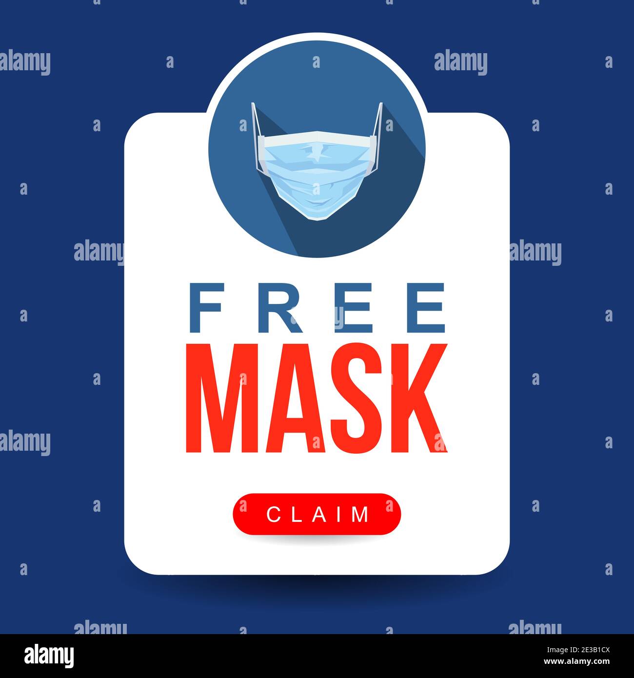 free mask modern web banner vector illustration Stock Vector Image ...