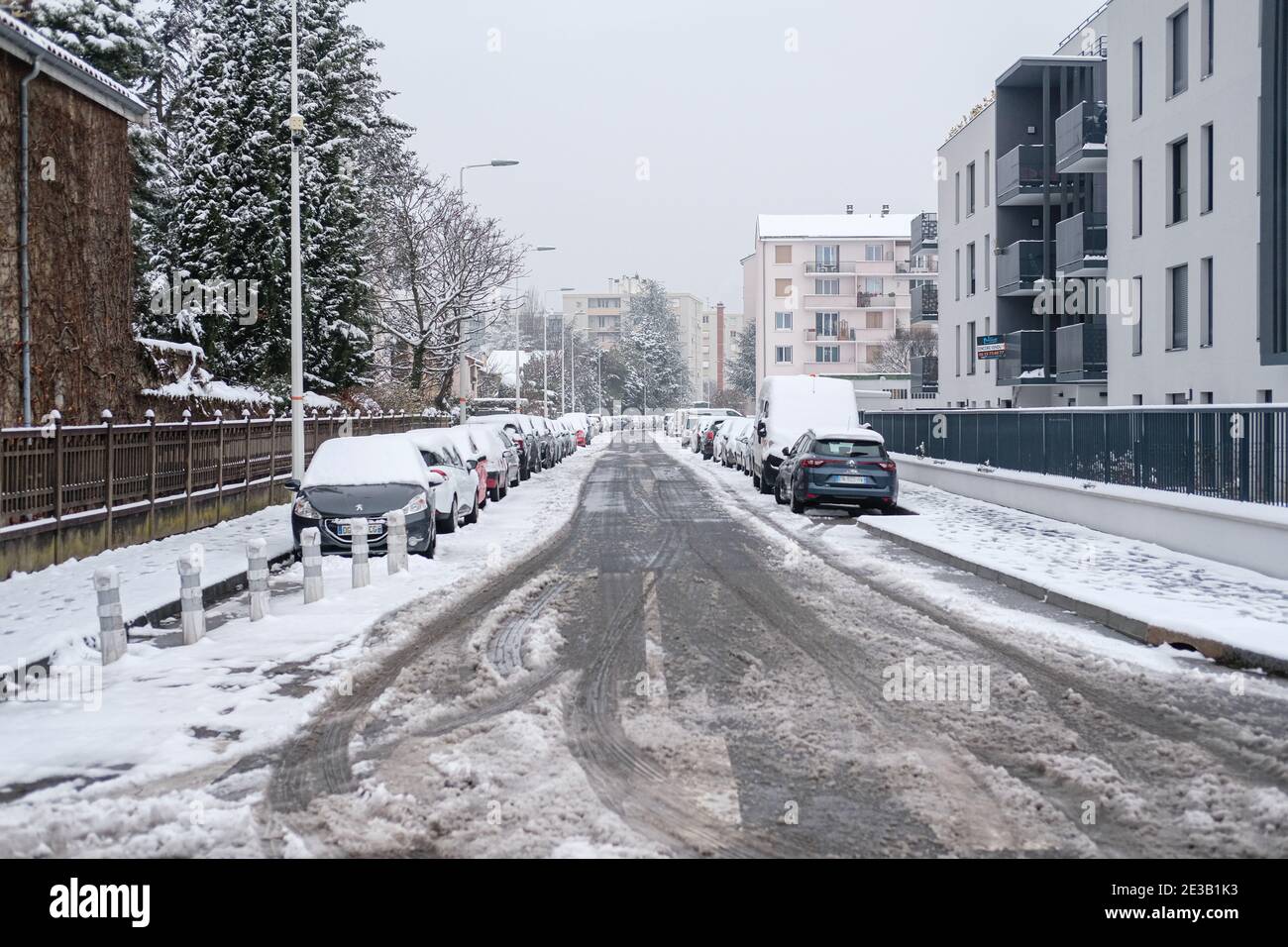 Lyon city in winter hi-res stock photography and images - Alamy