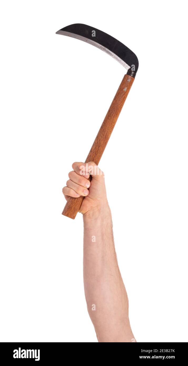 Japanese kama weapon, isolated on white background Stock Photo - Alamy