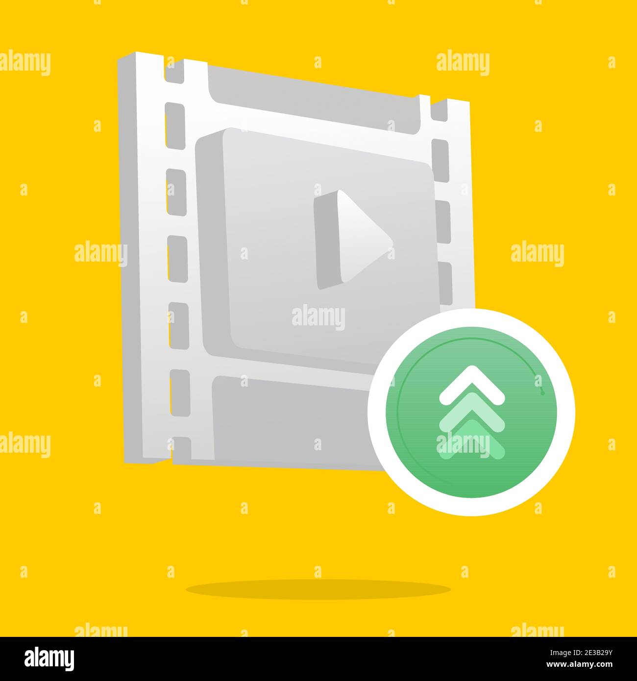 isolated blank video frame and uploading progress blank editable ...