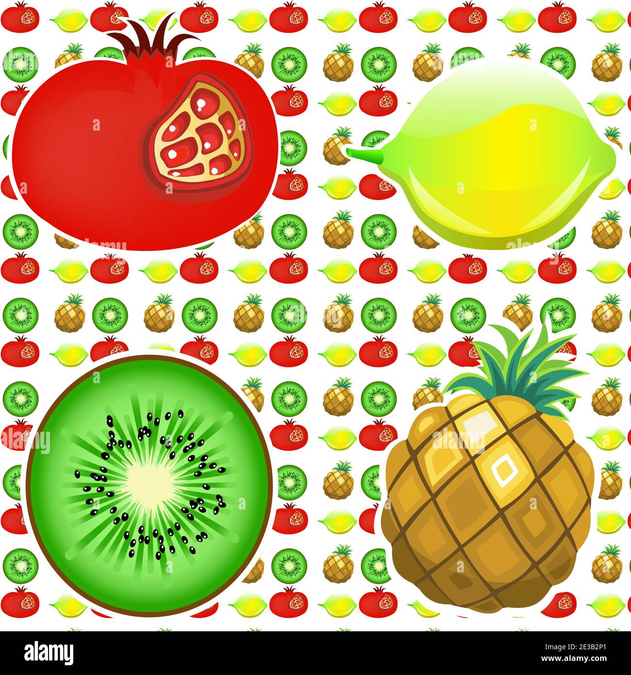 Vitamins citrus fruit Stock Vector Images - Alamy
