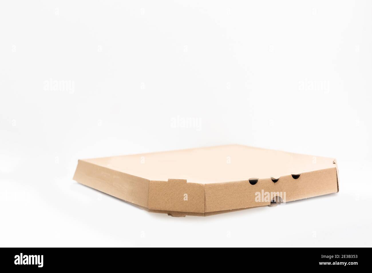 Pizza box isolated on white background Stock Photo - Alamy