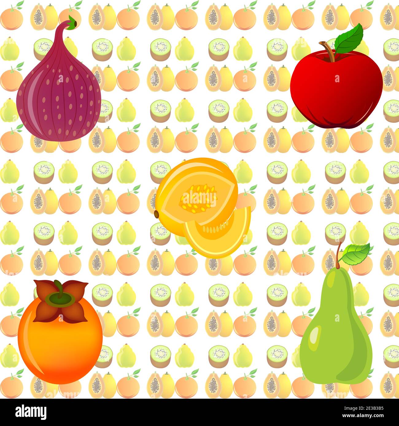 glossy fruit vector art design Stock Vector Image & Art - Alamy