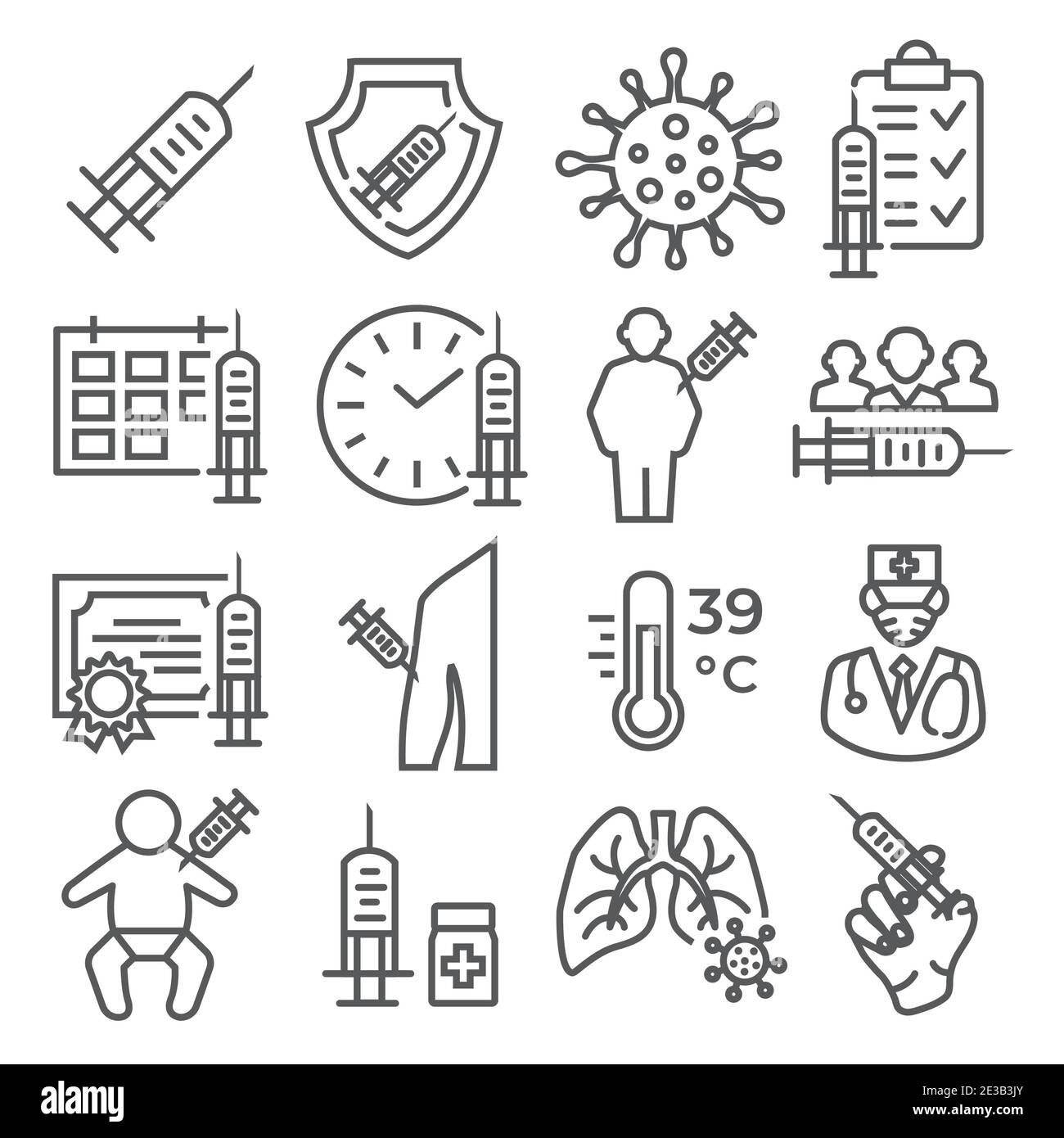 Pharmacy line icons linear Stock Vector Images - Alamy
