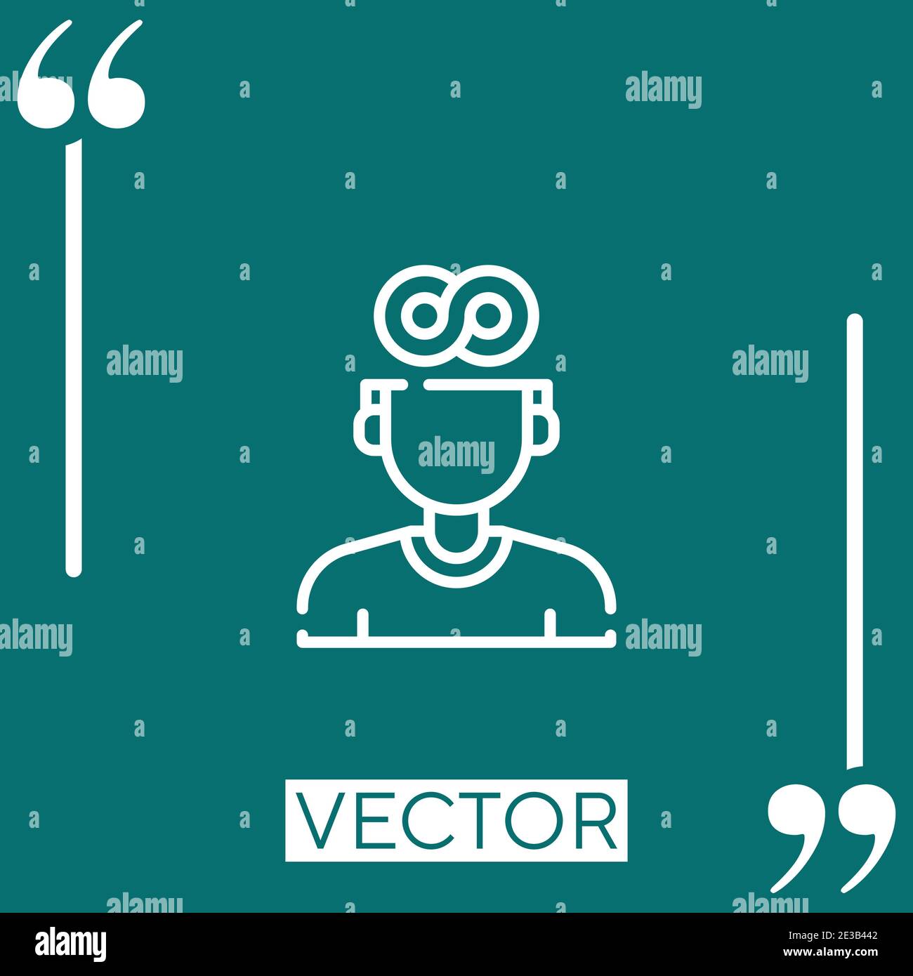 philosophy vector icon Linear icon. Editable stroke line Stock Vector ...