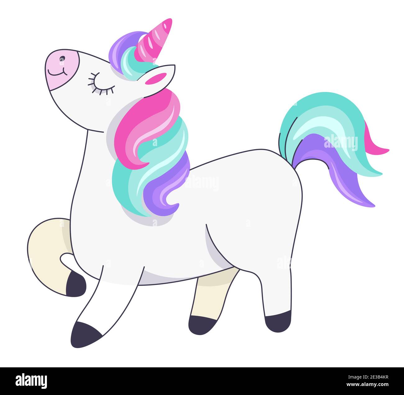Unicorn walking hi-res stock photography and images - Alamy