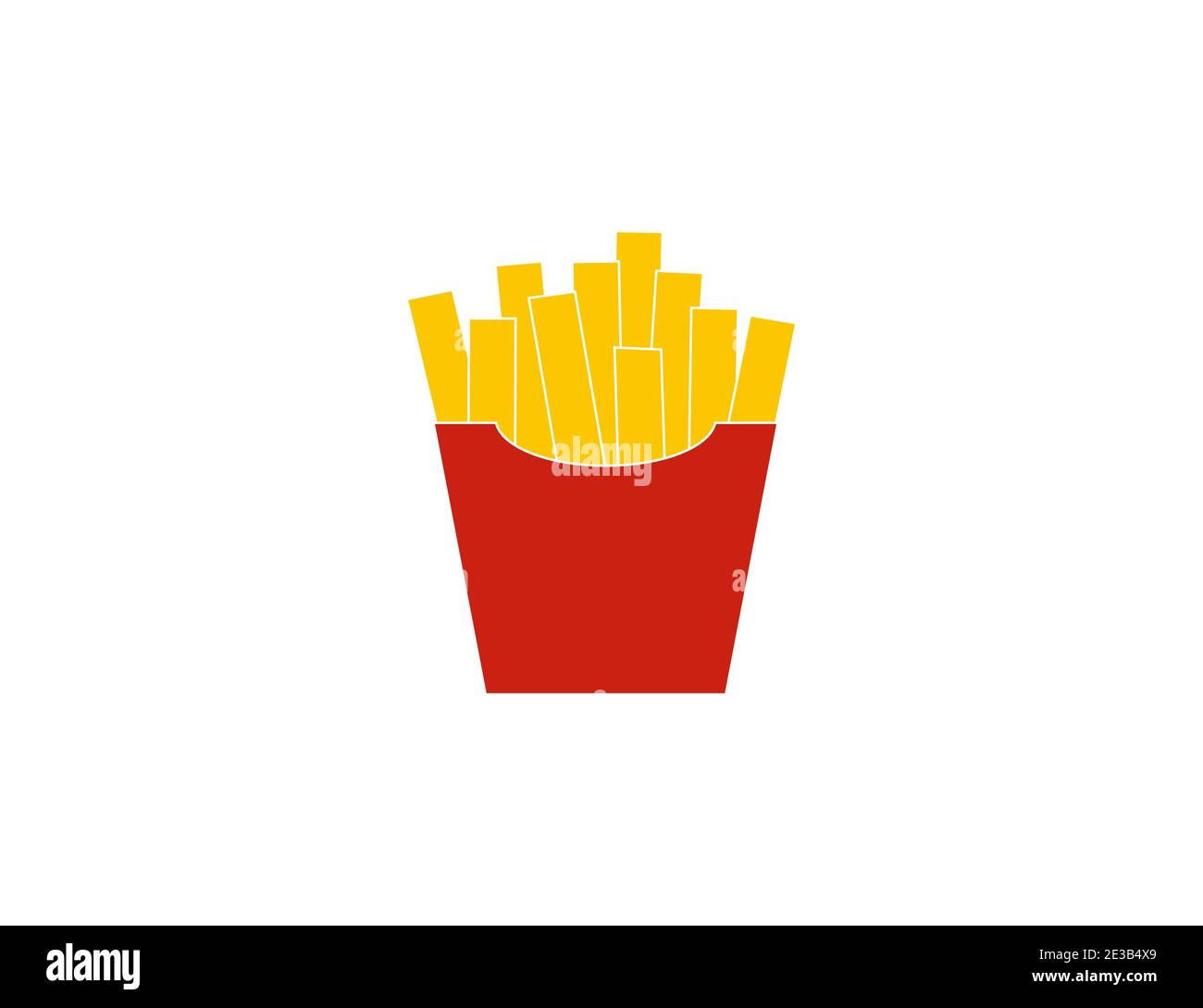 Fast food, french fries fries icon Stock Vector Image & Art - Alamy