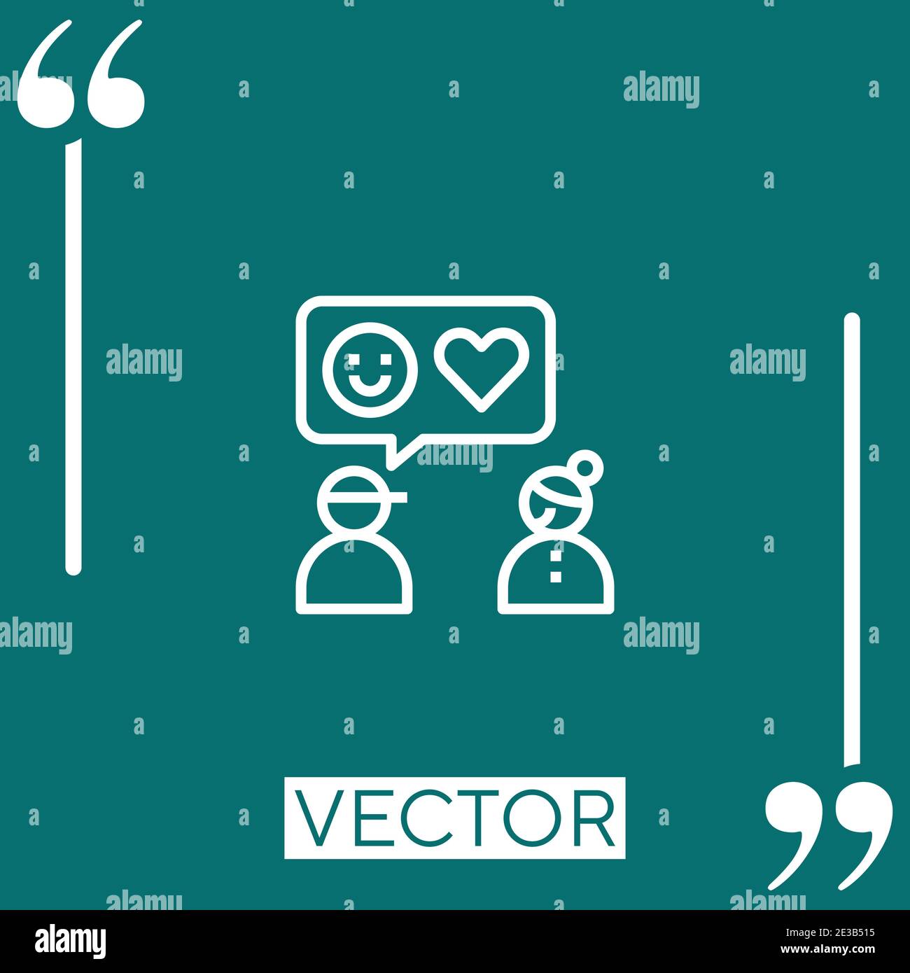 compliments vector icon Linear icon. Editable stroked line Stock Vector ...