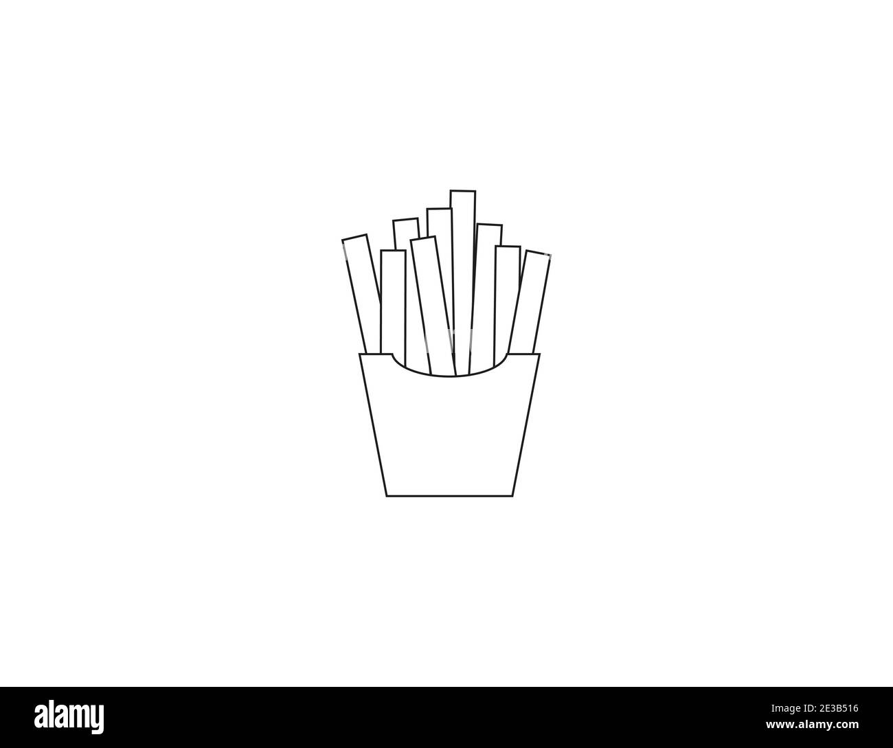 Fast food, french fries fries icon Stock Vector Image & Art - Alamy