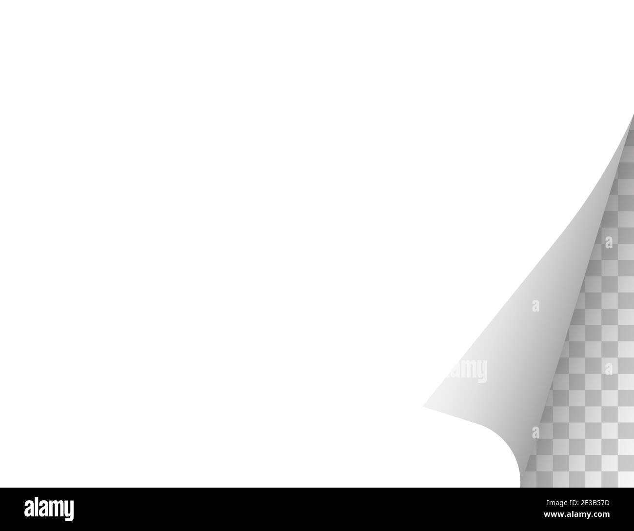 Paper with a curled edge. Vector illustration Stock Vector Image & Art ...