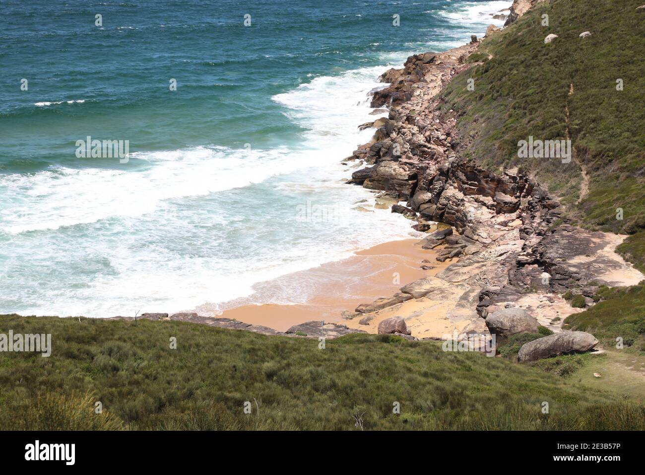 Little Tallow Beach in Bouddi National Park, Central Coast, NSW ...