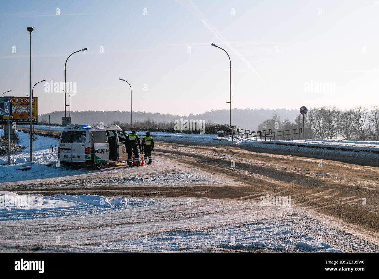 Lithuanian police car hi-res stock photography and images - Alamy