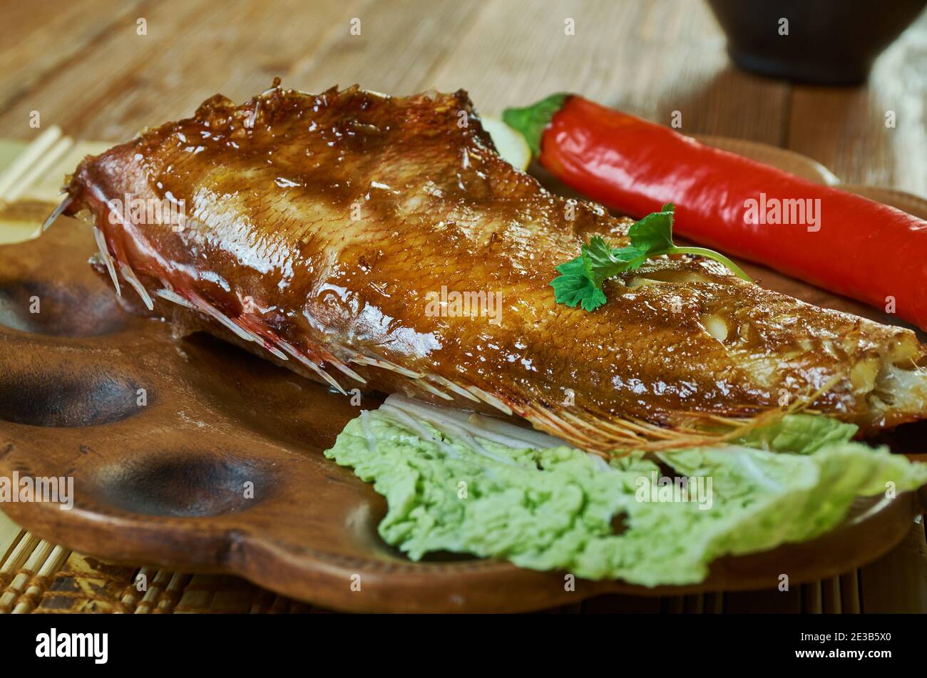Bourgeoisie grille - Grilled red snapper, fish specialty on the ...