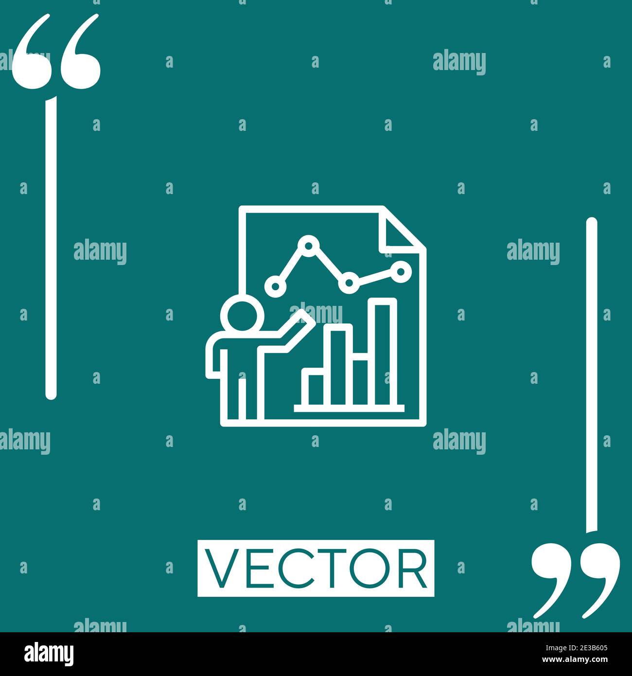 analytics Linear icon. Editable stroke line Stock Vector Image & Art ...