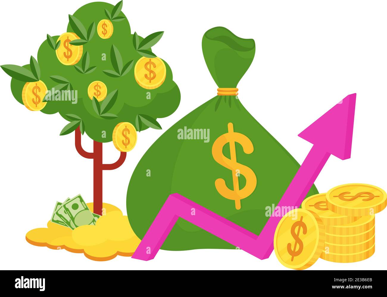 Income increase and prosperity Cut Out Stock Images & Pictures - Alamy
