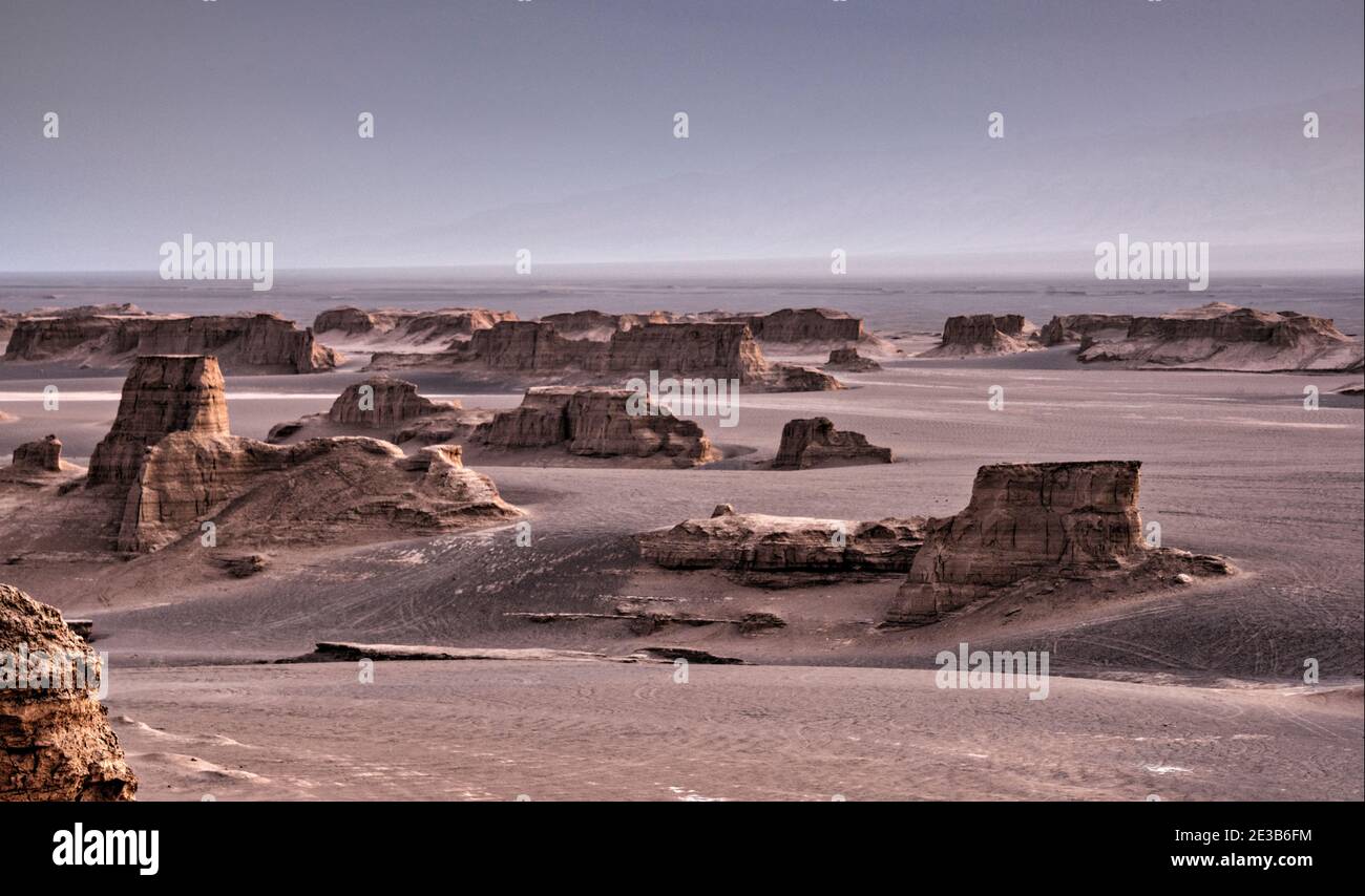 Dasht-e Lut or Kaluts desert, Kerman, Iran Stock Photo - Alamy