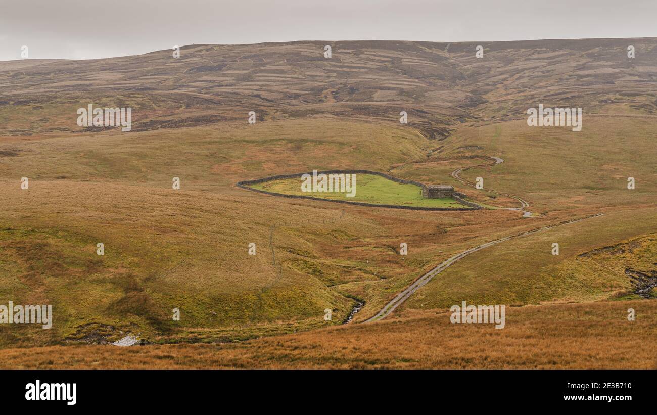 On the B6270 road between Nateby and Birkdale, North Yorkshire, England ...