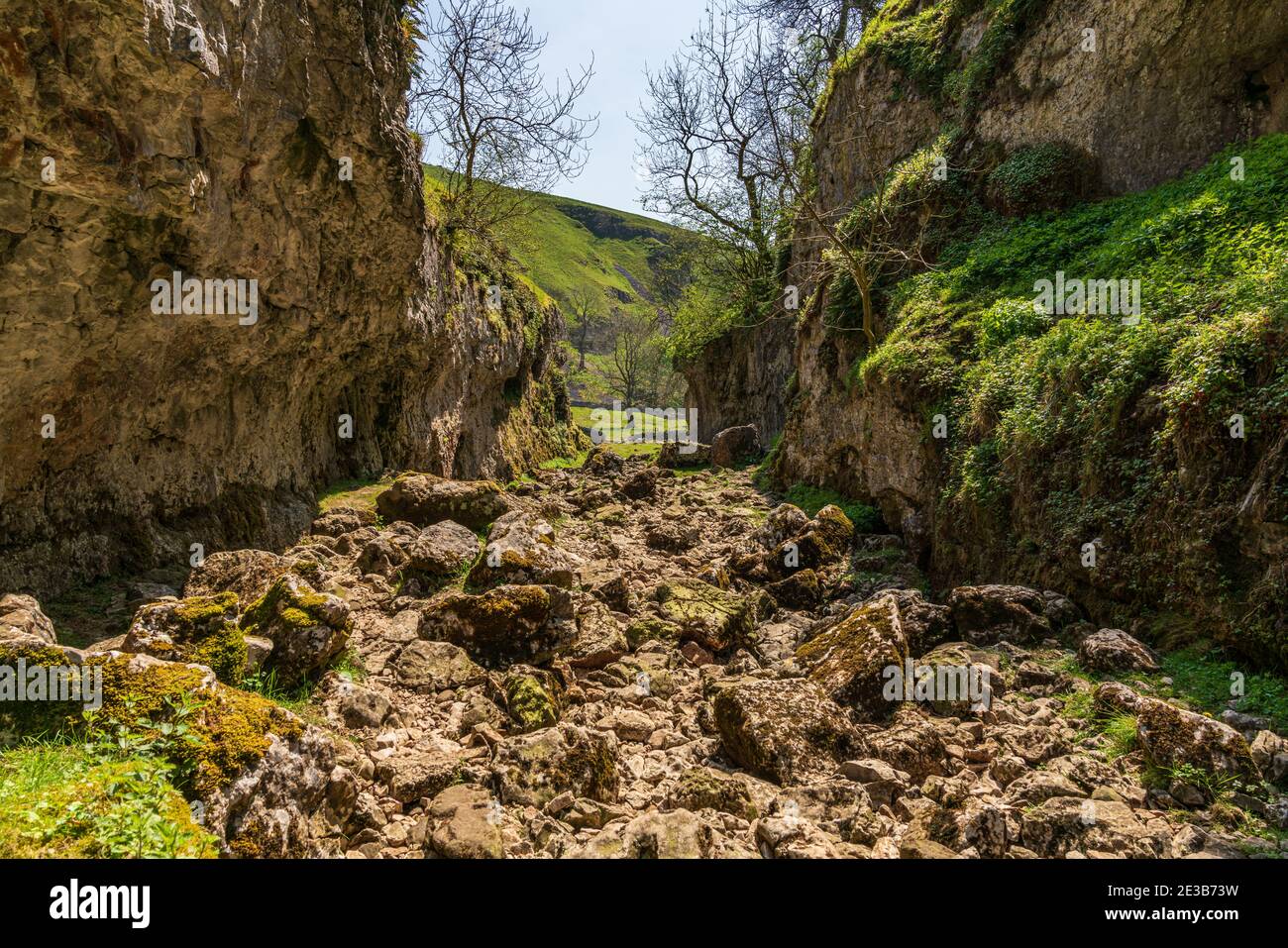 Troller's Gill, near Skyreholme in the Lower Wharfedale, North ...