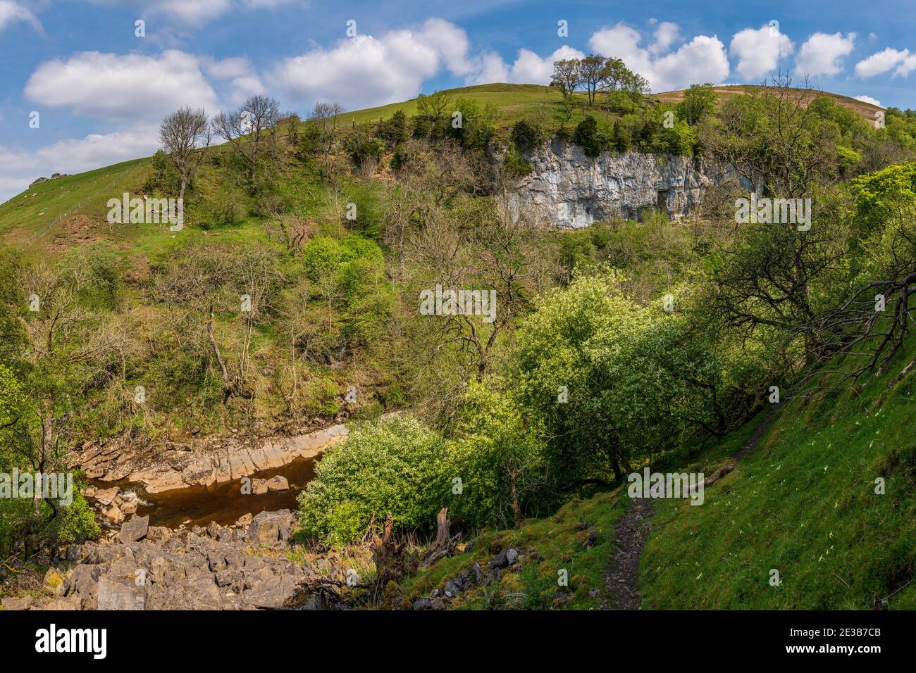 Landscape in the Swaledale between Keld and the Kisdon Force, North ...