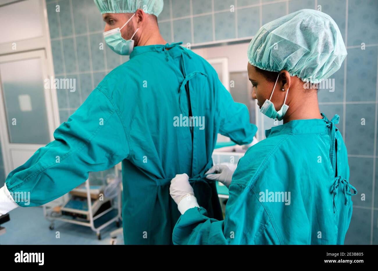 Exhausted surgeons at the emergency room as a sign of stress and ...