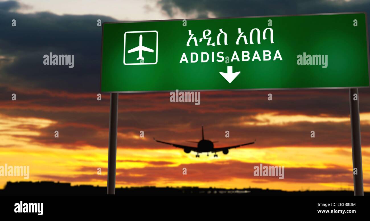 Ethiopia road sign hi-res stock photography and images - Alamy