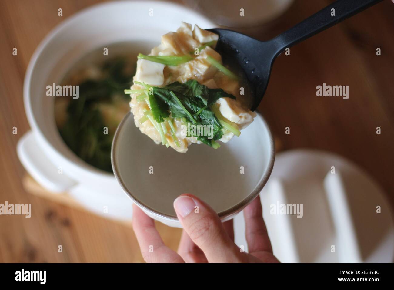 Genmai Zousui, Japanese Brown Rice Porridge Stock Photo - Alamy