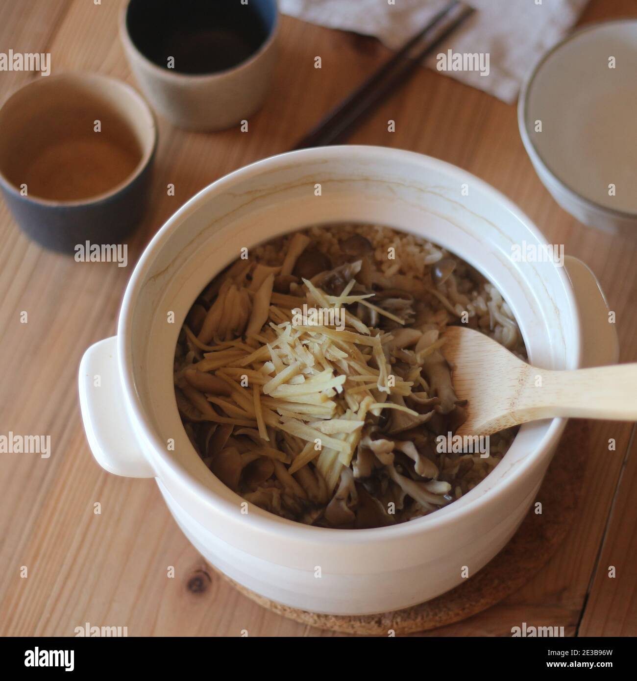 Square steamed rice hi-res stock photography and images - Alamy