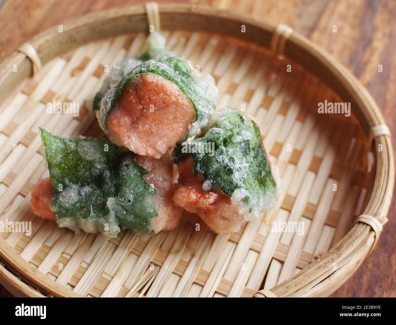 Cod Ovum Tempura, Japanese Food Stock Photo - Alamy