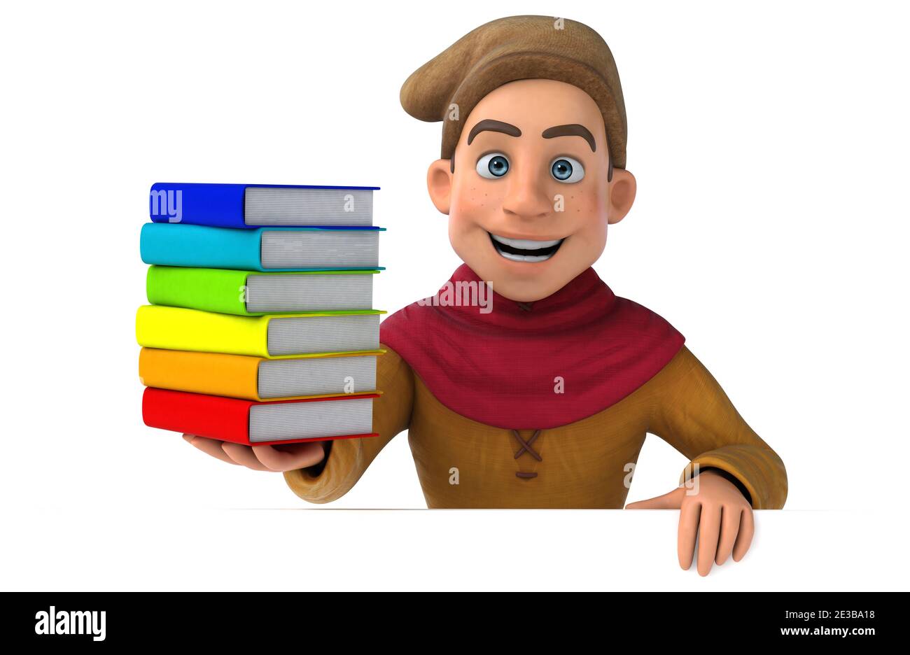 3D Illustration of a medieval historical character Stock Photo - Alamy