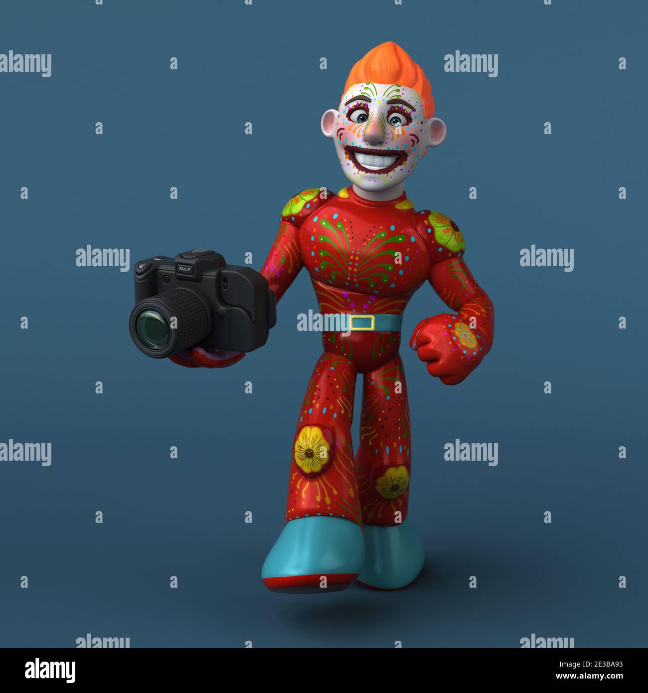 Mexican hero - 3D Illustration Stock Photo - Alamy