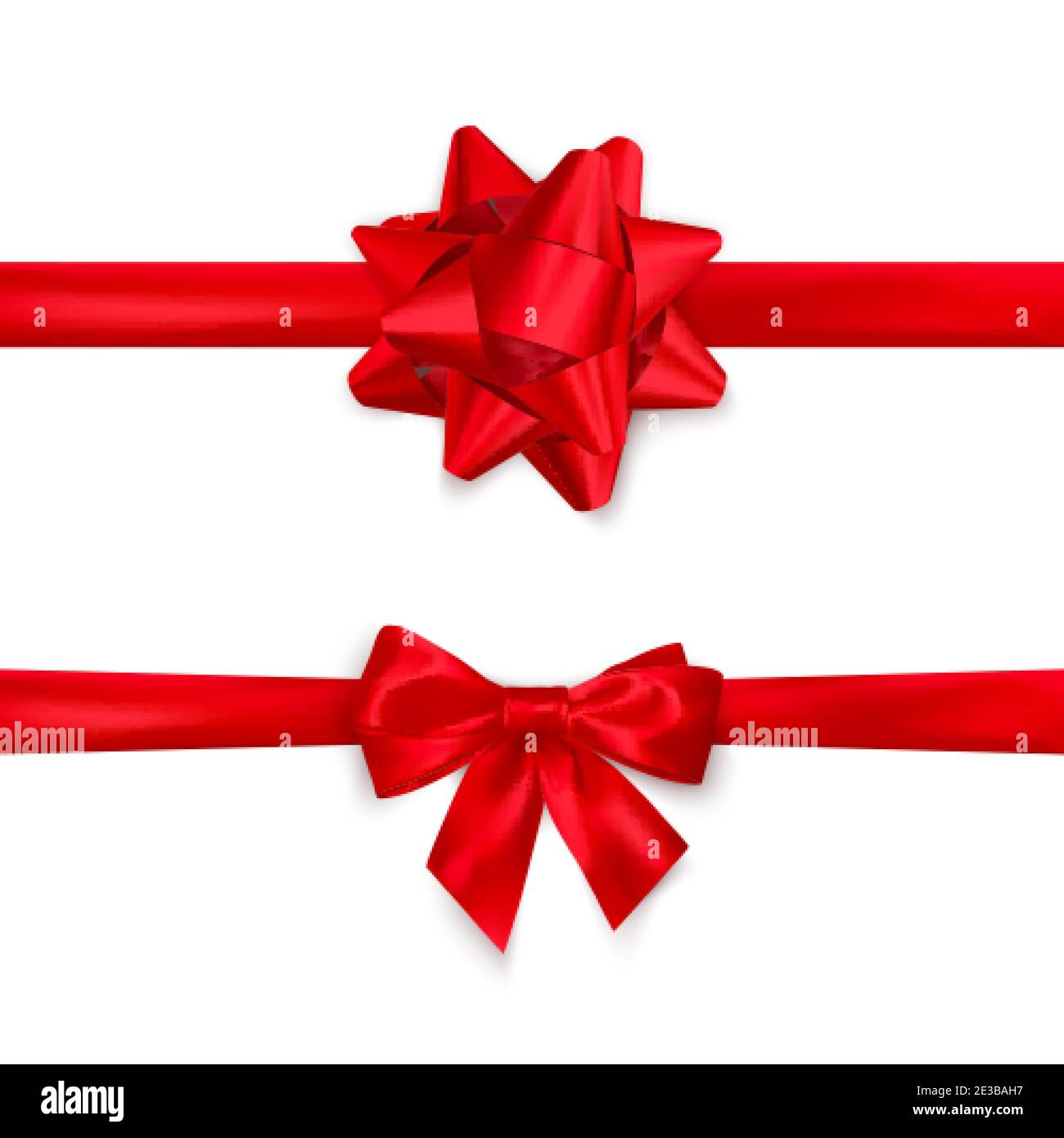Red Satin Ribbon Vector