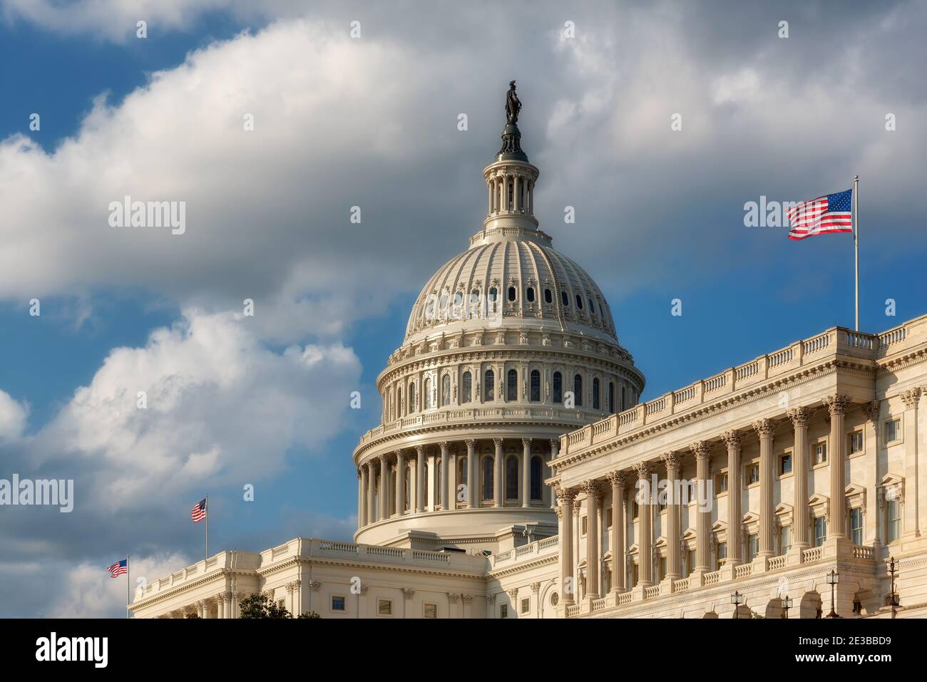 The United States Capitol building at sunset, Washington DC, USA Stock ...