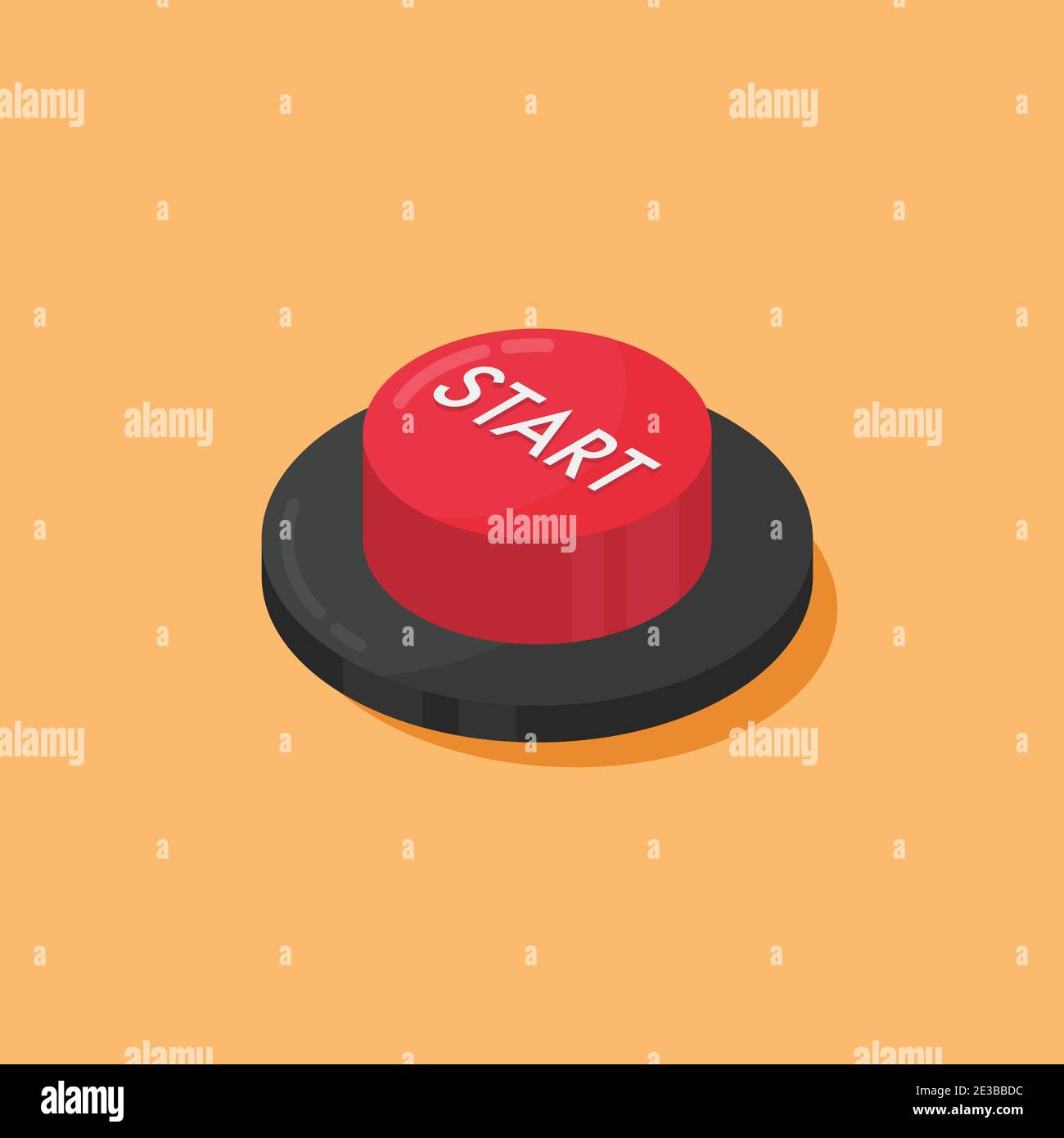 Red Start button. vector illustration Stock Vector Image & Art - Alamy