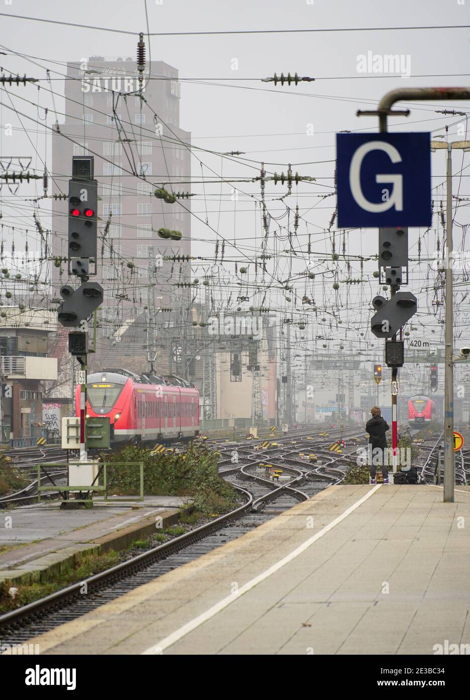 Power grid at the train main station in Cologne, Germany Stock Photo ...