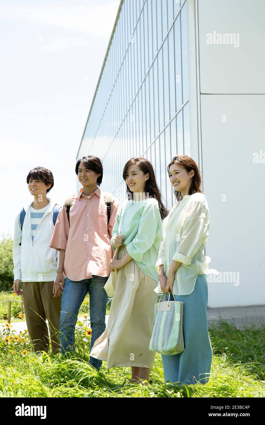 Japanese university students at the campus Stock Photo - Alamy