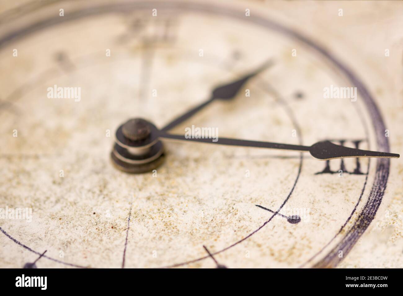 time concept through the detail of an ancient clock Stock Photo - Alamy