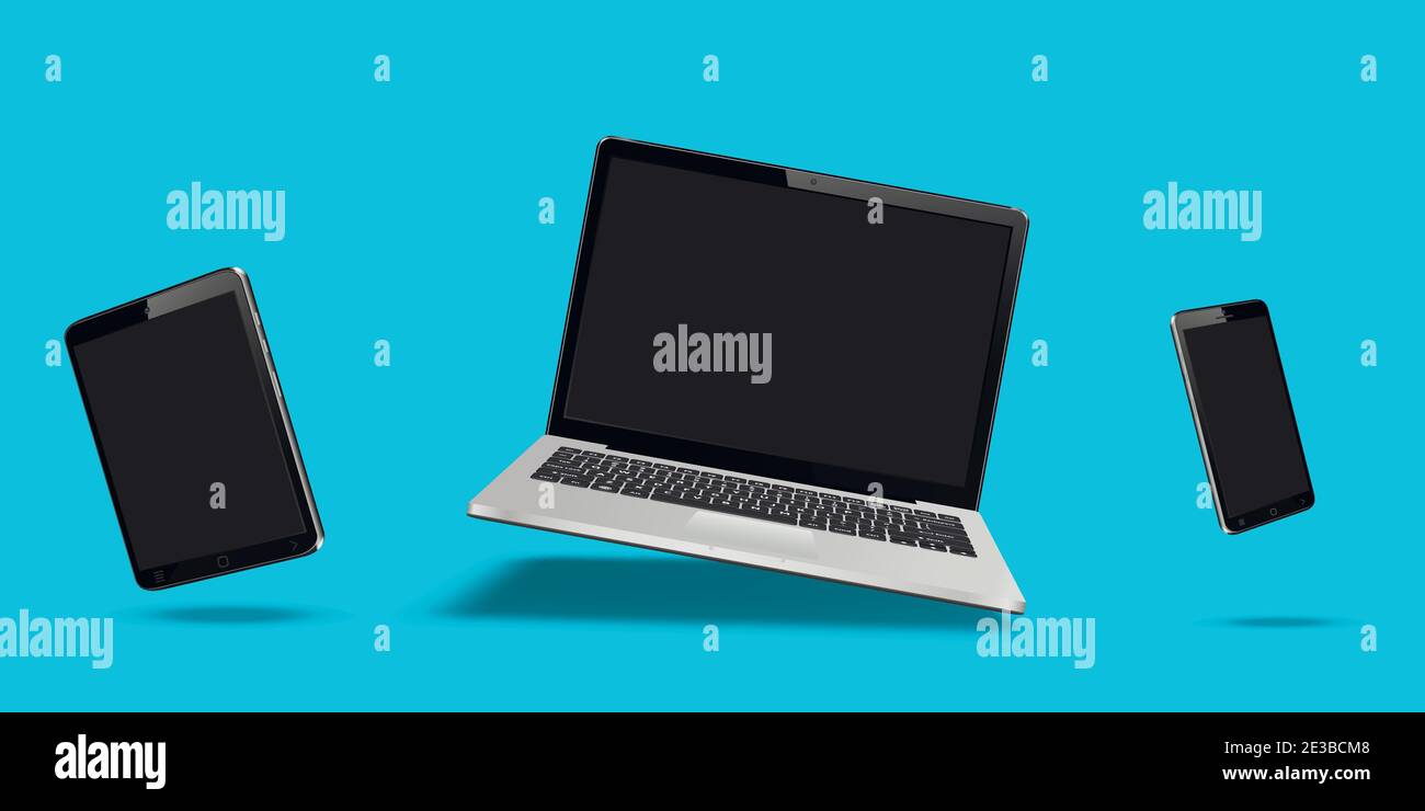 Flying tablet hi-res stock photography and images - Alamy