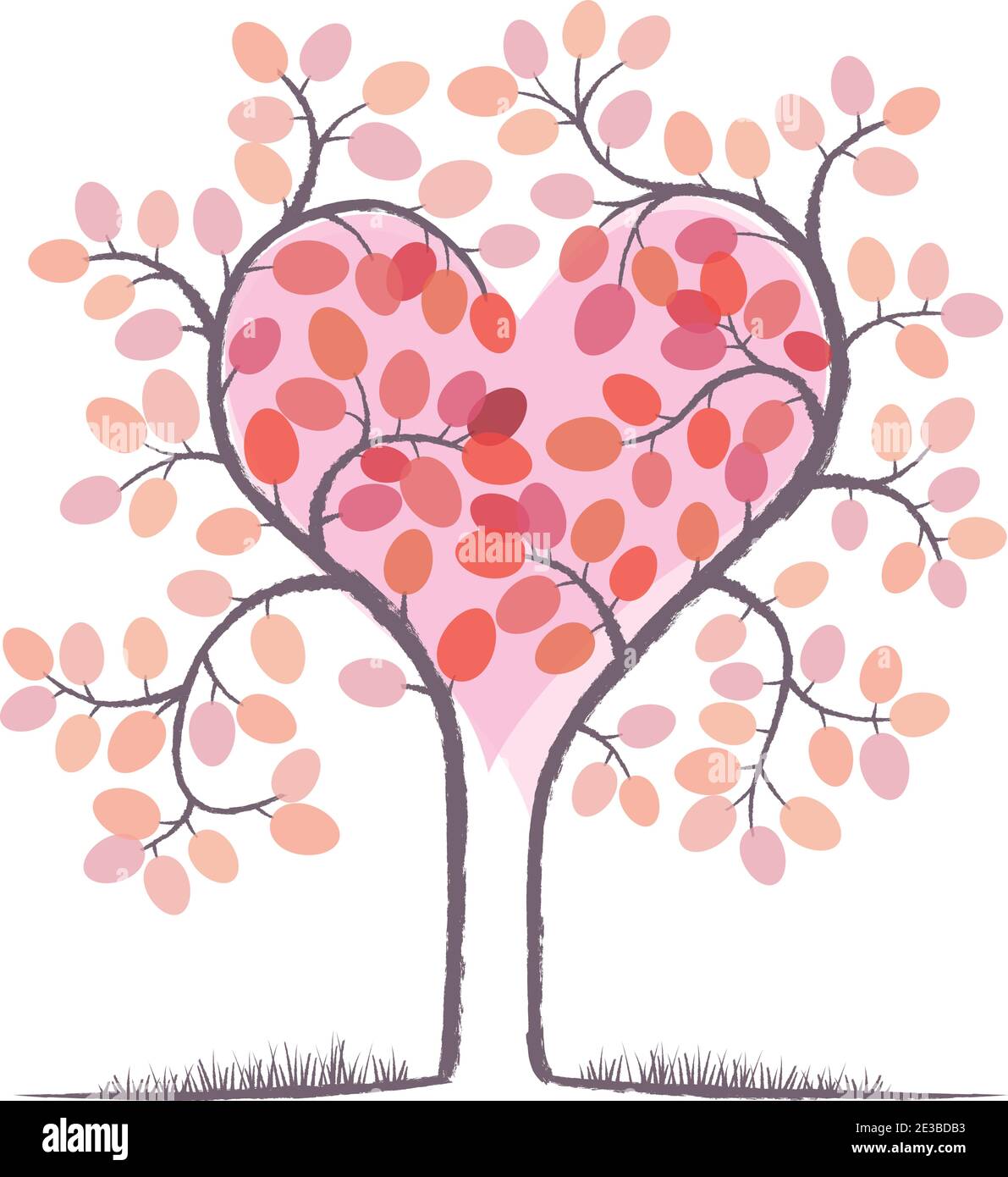 A heart shaped tree Stock Vector Image & Art - Alamy