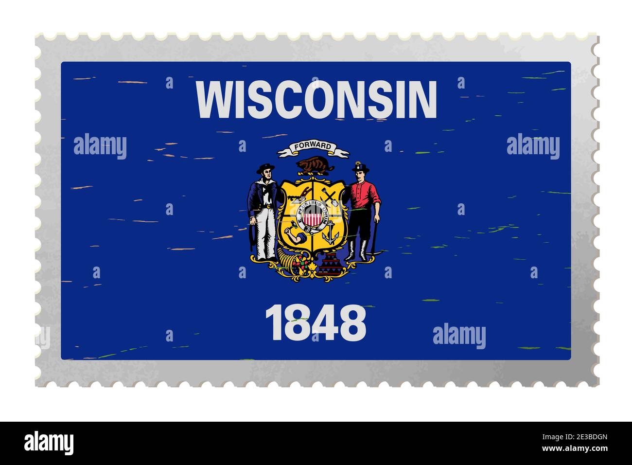 Us wisconsin flag on Stock Vector Images - Alamy
