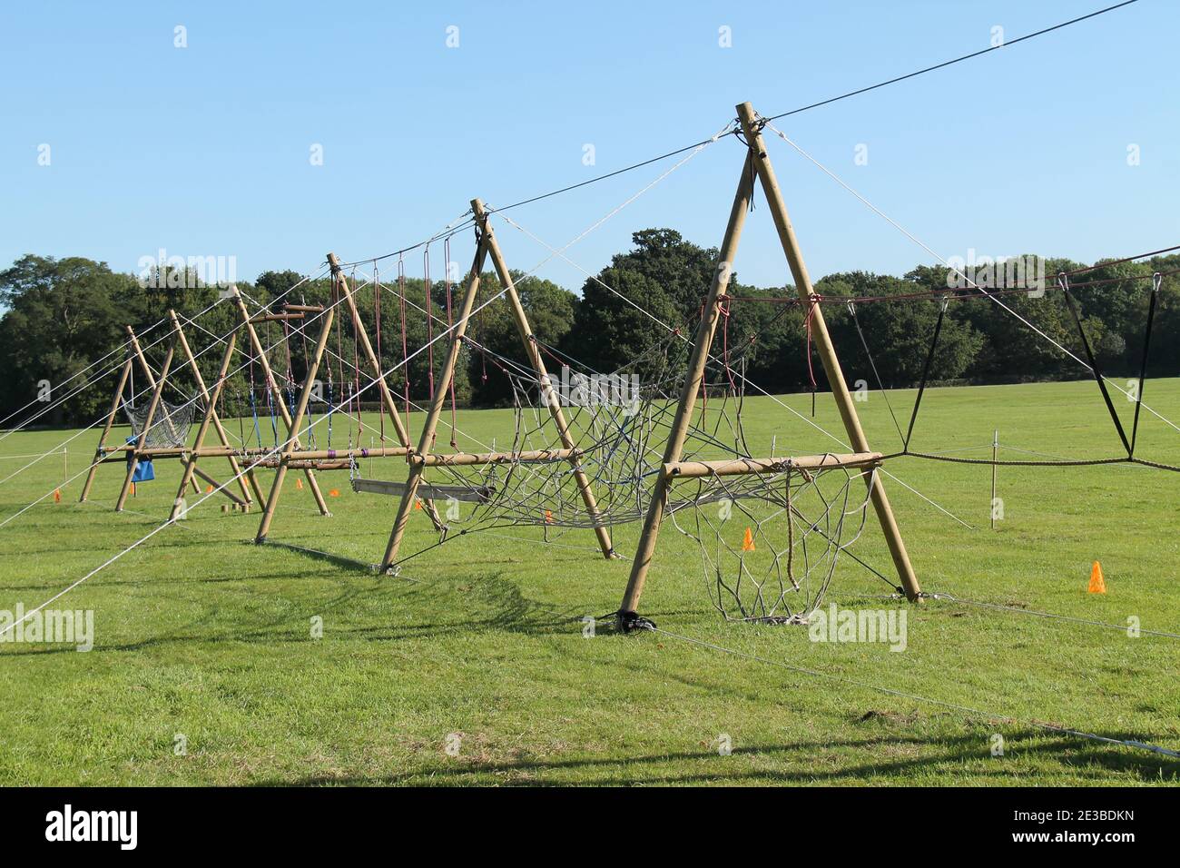A Rope Obstacle Course for a Childrens Play Area Stock Photo - Alamy