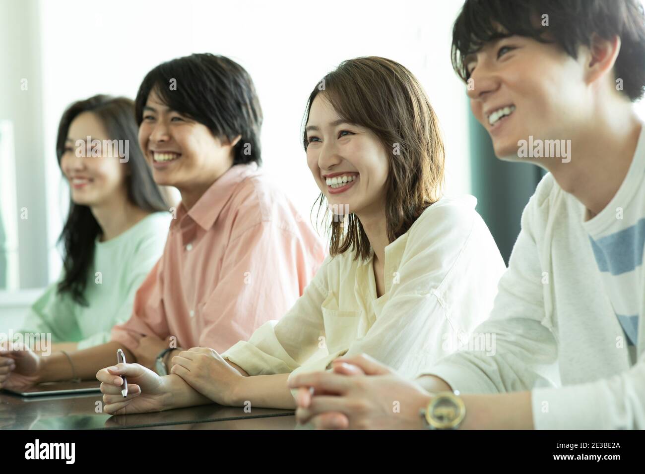 Japanese university students in the classroom Stock Photo - Alamy
