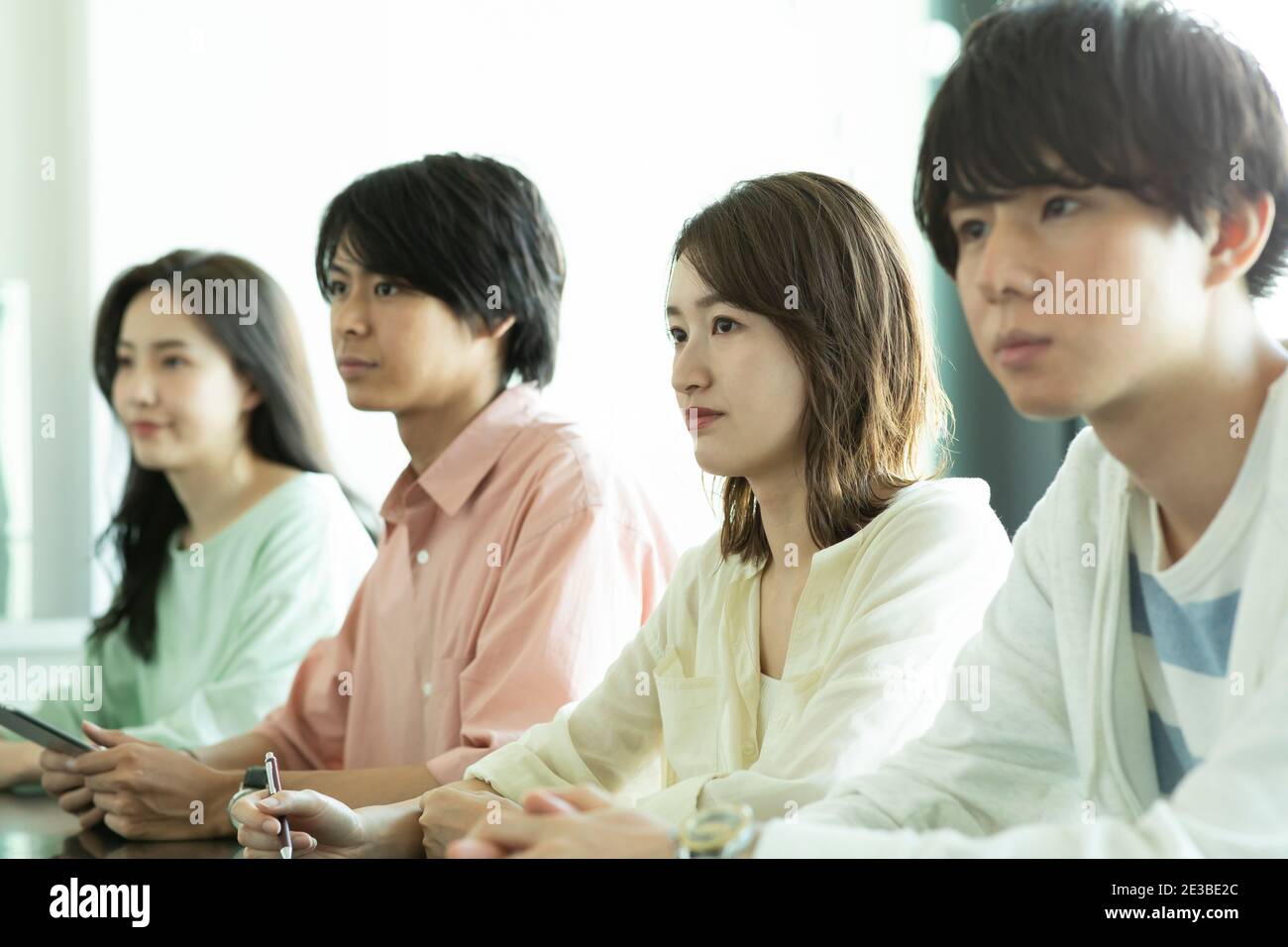 Japanese university students in the classroom Stock Photo - Alamy