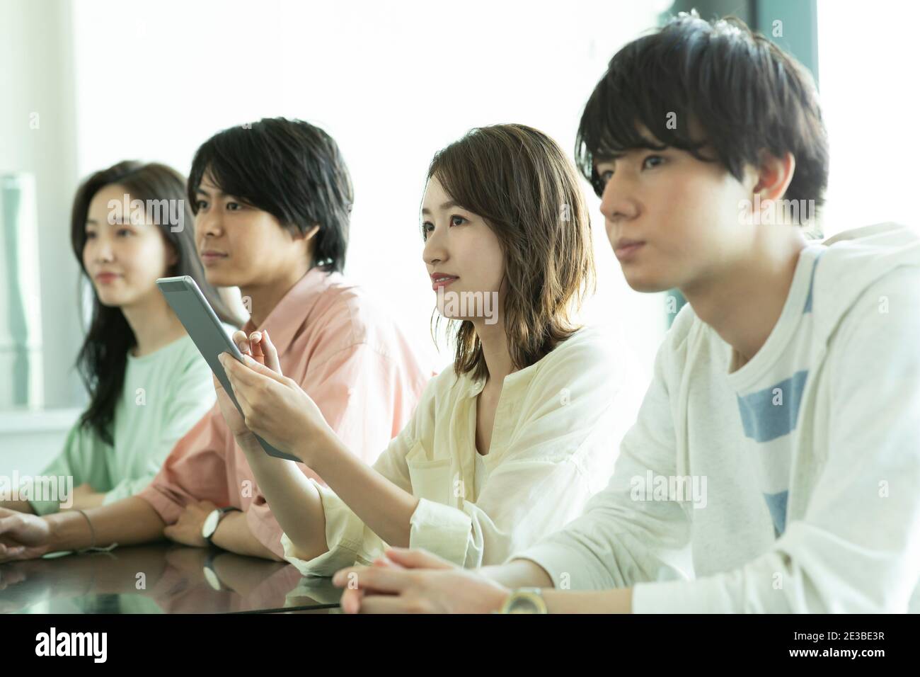 Japanese university students in the classroom Stock Photo - Alamy