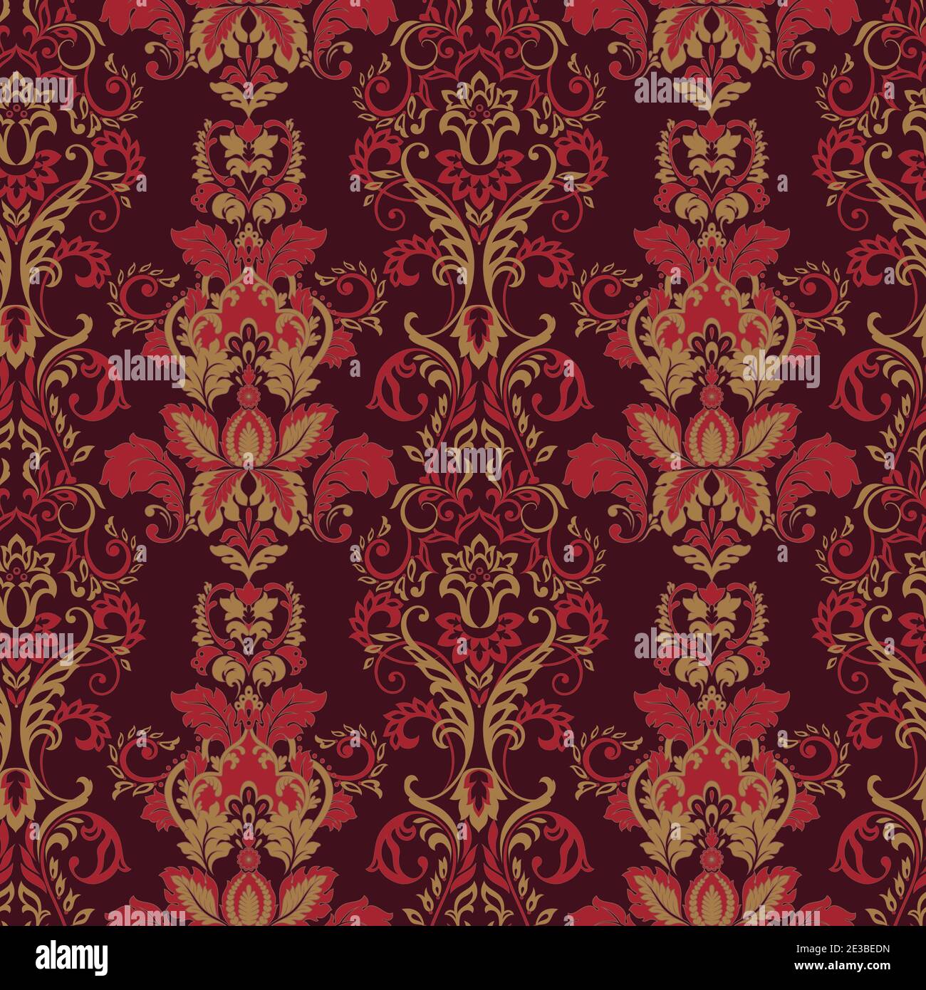 Baroque floral pattern. Vector classic floral ornament Stock Vector ...