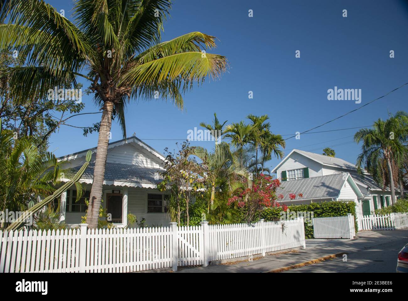 KEY WEST, UNITED STATES - Apr 04, 2011: Southern style house on Key ...