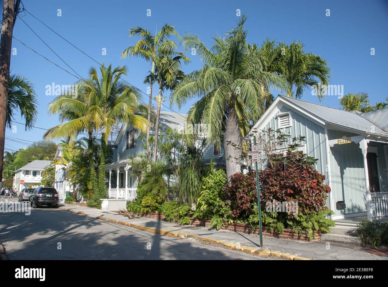 KEY WEST, UNITED STATES - Apr 04, 2011: Southern style house on Key ...