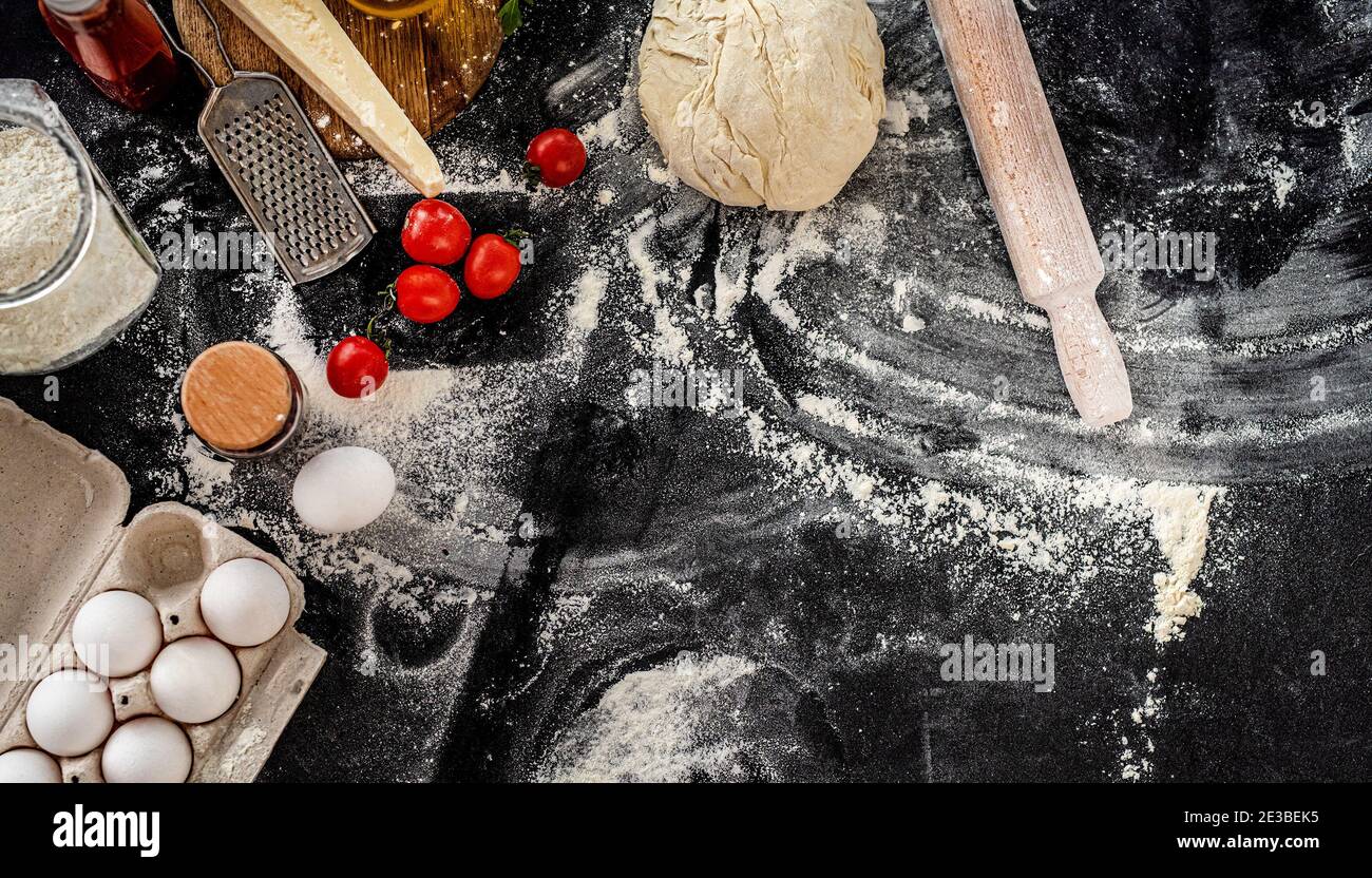 Pizza with classic ingredients hi-res stock photography and images - Alamy