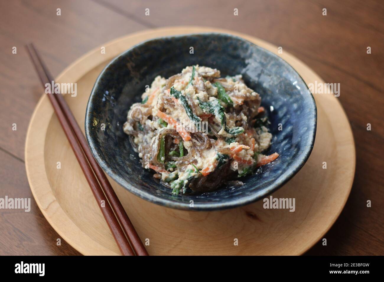 Konjac dressed with Tofu, Japanese Food Stock Photo - Alamy