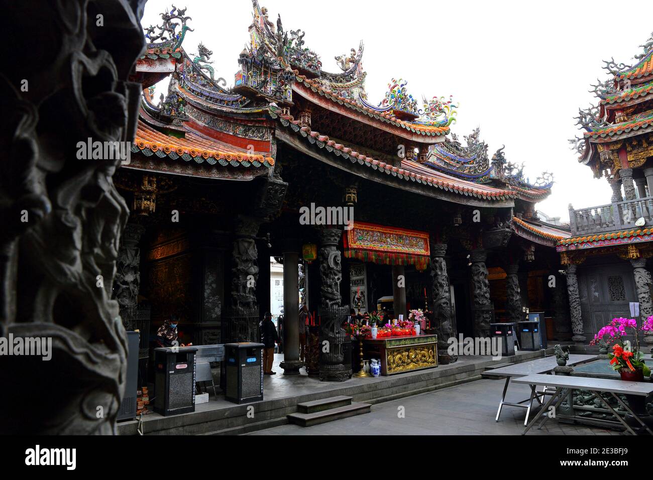 Sanxia Qingshui Zushi Temple with elaborate carvings and sculptures in ...